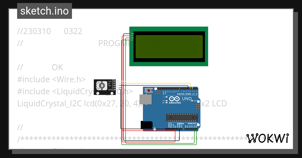 encoder_text_interrupt - Wokwi ESP32, STM32, Arduino Simulator