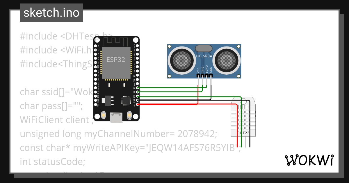 ultrasonic - Wokwi ESP32, STM32, Arduino Simulator
