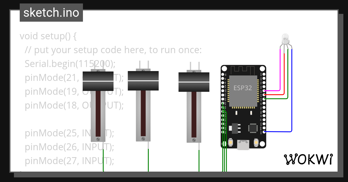RGB - Wokwi ESP32, STM32, Arduino Simulator