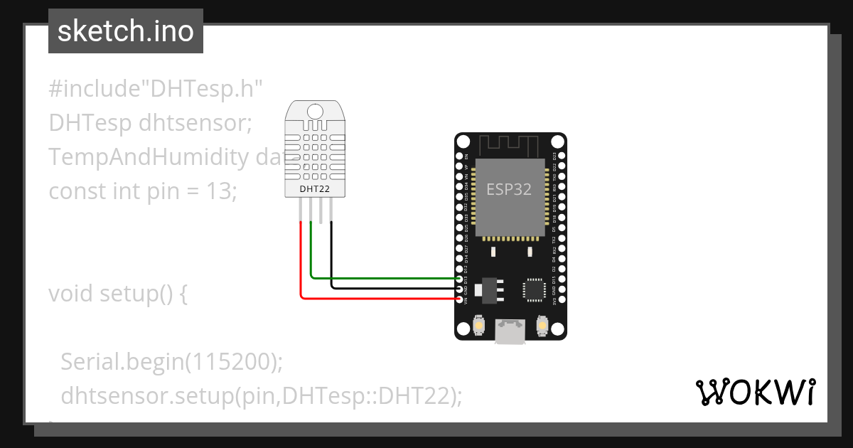 Sherin_DHT - Wokwi ESP32, STM32, Arduino Simulator