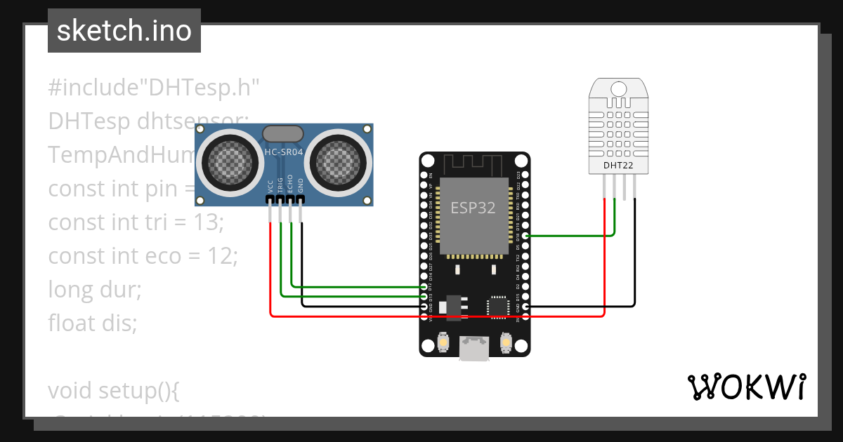 sherin-ultrasonic - Wokwi ESP32, STM32, Arduino Simulator