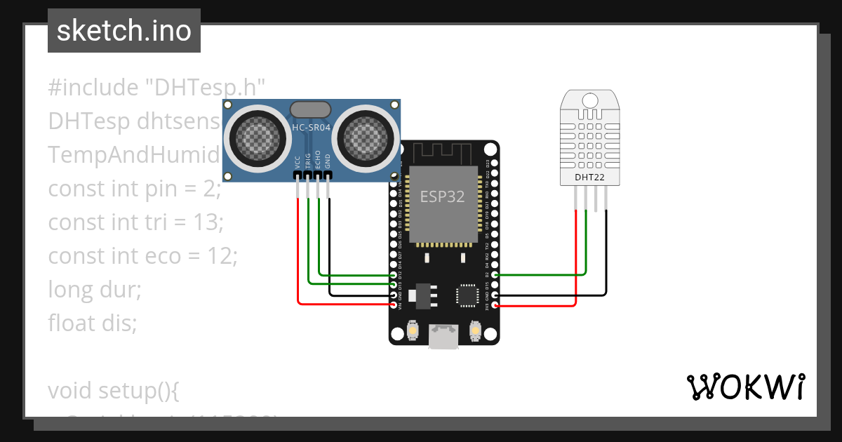 MITHUN-ULTRASONIC - Wokwi ESP32, STM32, Arduino Simulator