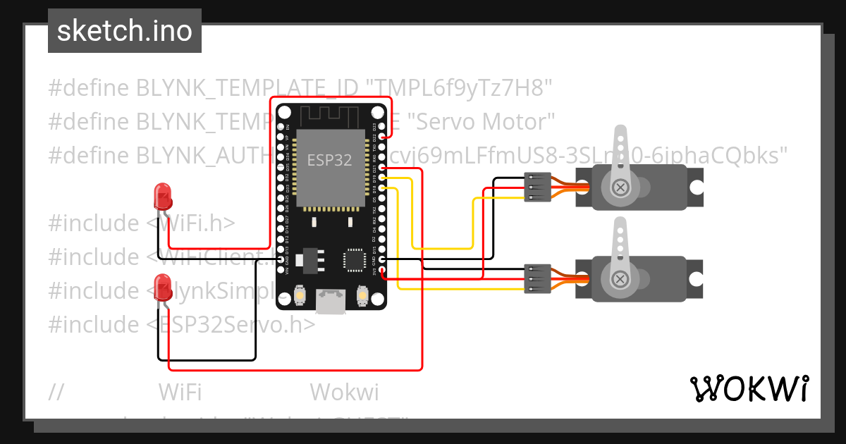 Servo wifi - Wokwi ESP32, STM32, Arduino Simulator