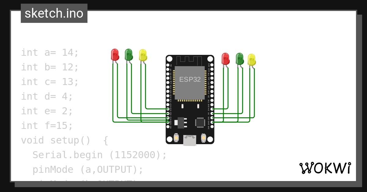 Trafficsimulation Copy Copy Copy Wokwi Esp32 Stm32 Arduino Simulator 9248