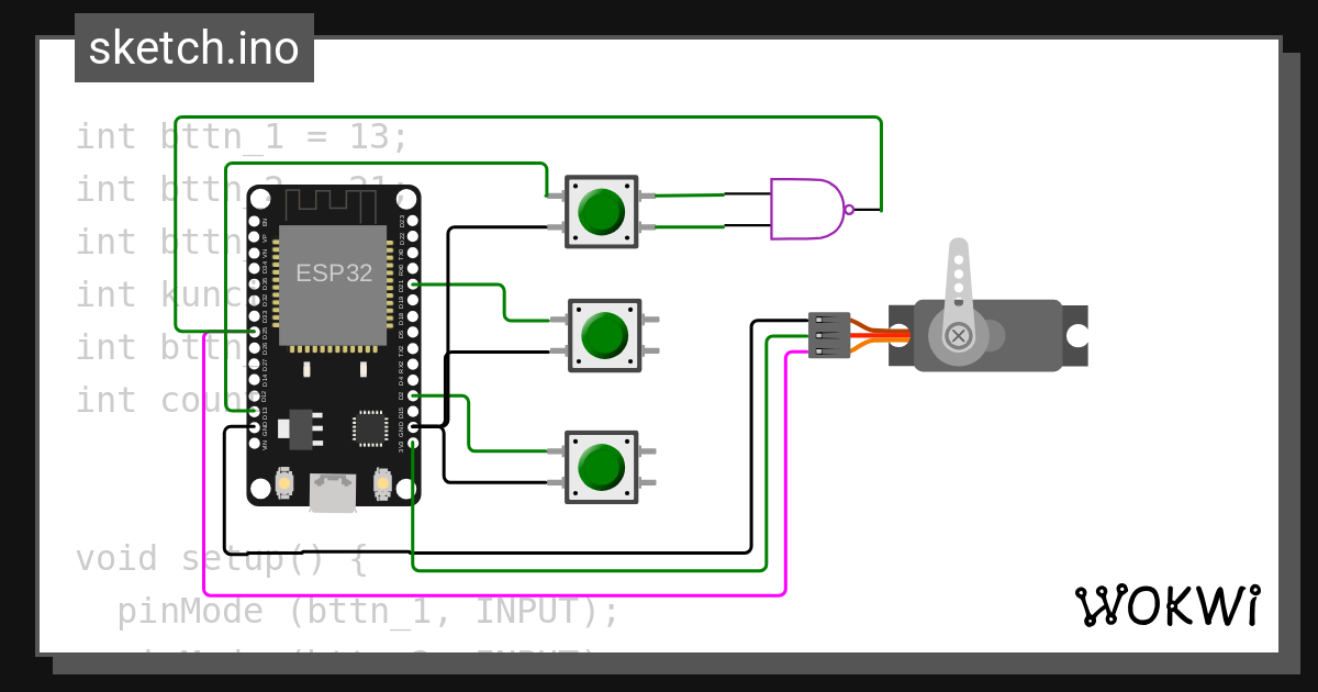 Kunci Otomatis Wokwi Esp32 Stm32 Arduino Simulator 9168