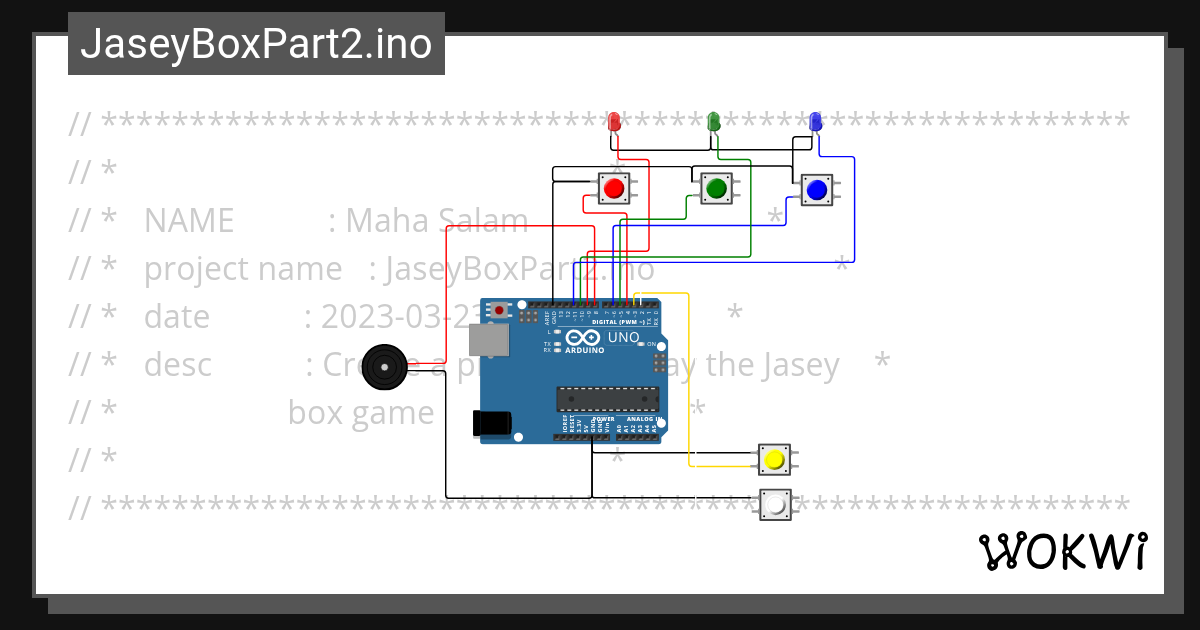 JaseyBoxPart2.ino - Wokwi ESP32, STM32, Arduino Simulator