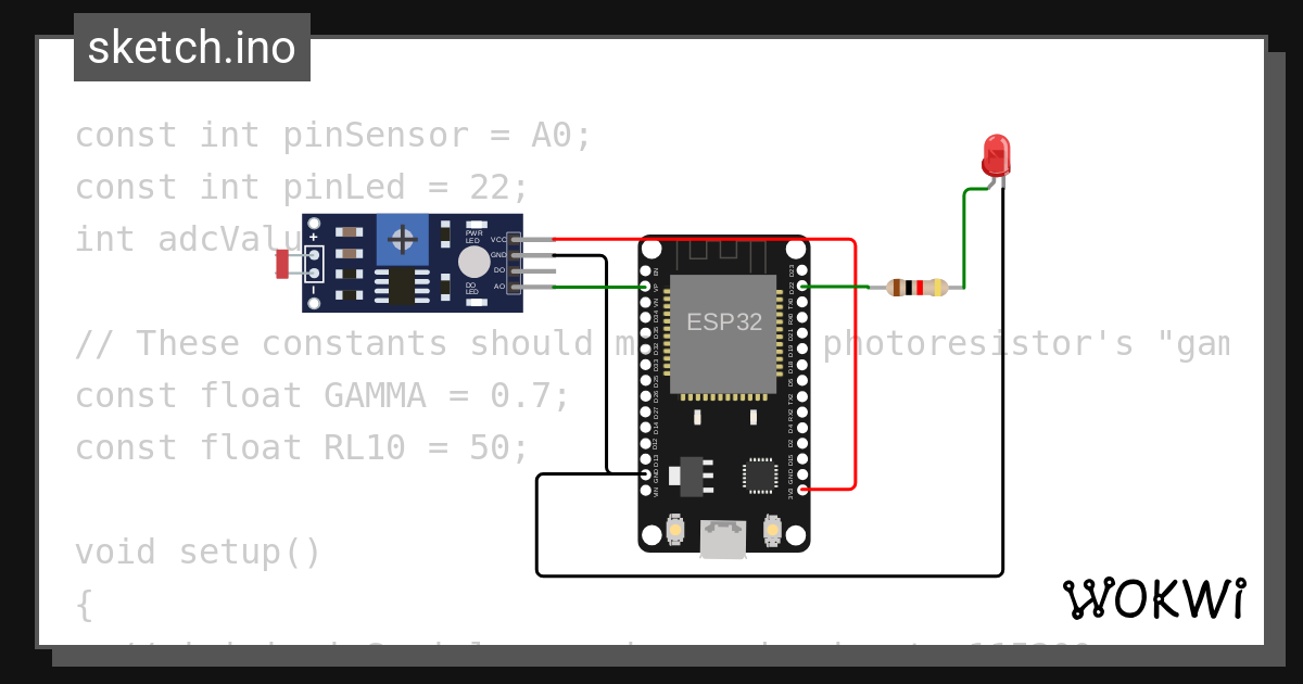 Latihan Ldr Wokwi Esp32 Stm32 Arduino Simulator 2287