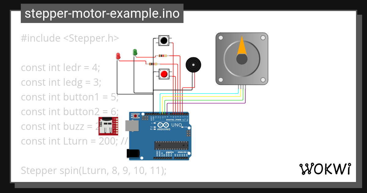 Stepper Motor O Copy Wokwi Esp32 Stm32 Arduino Simulator
