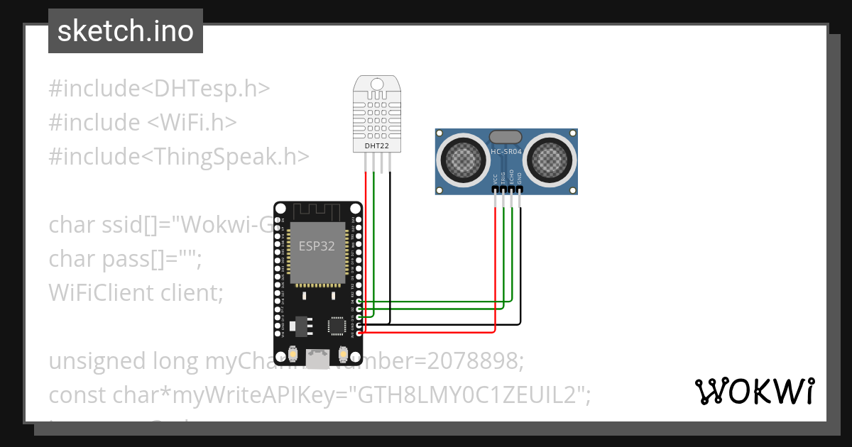 Ultrasonic Copy - Wokwi ESP32, STM32, Arduino Simulator