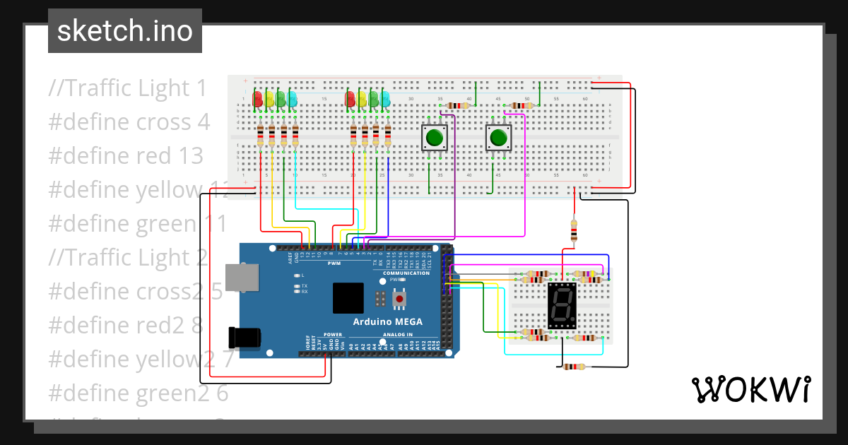 Intersection - Wokwi ESP32, STM32, Arduino Simulator