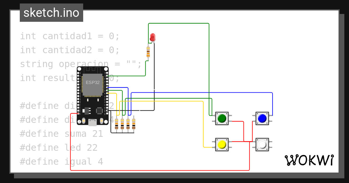 Calculadora Wokwi Esp32 Stm32 Arduino Simulator