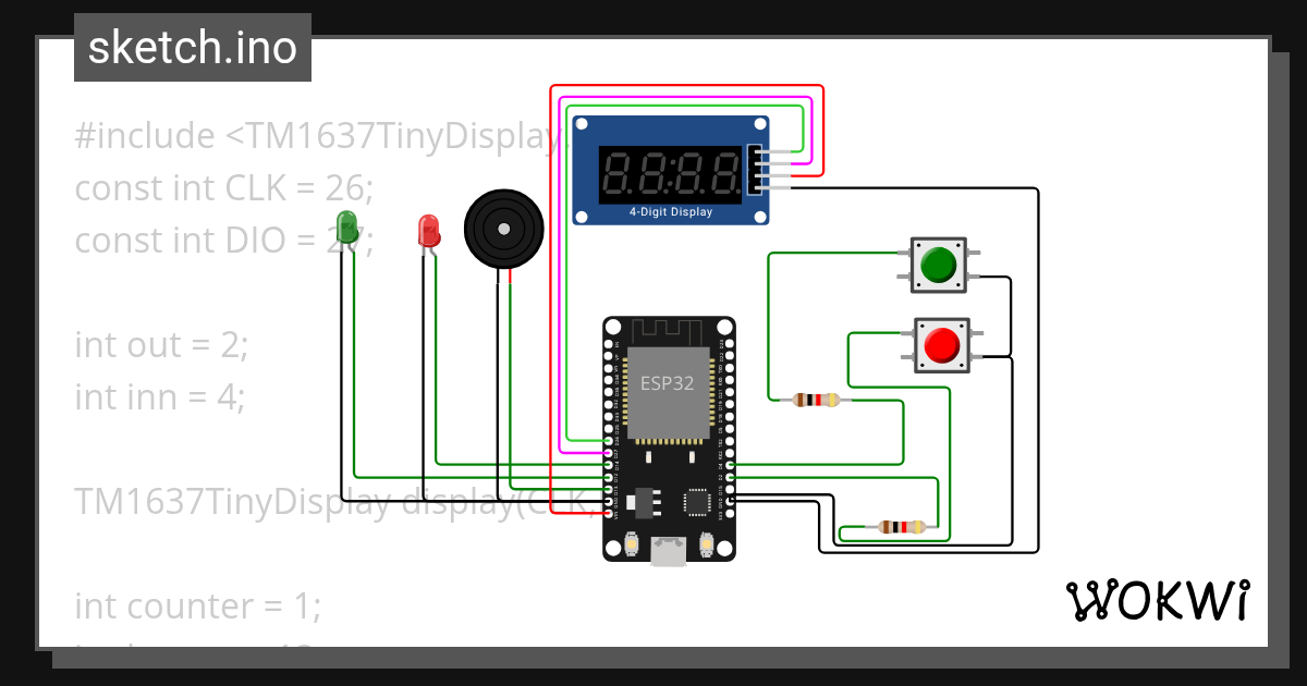 Latihan 5 - Wokwi ESP32, STM32, Arduino Simulator