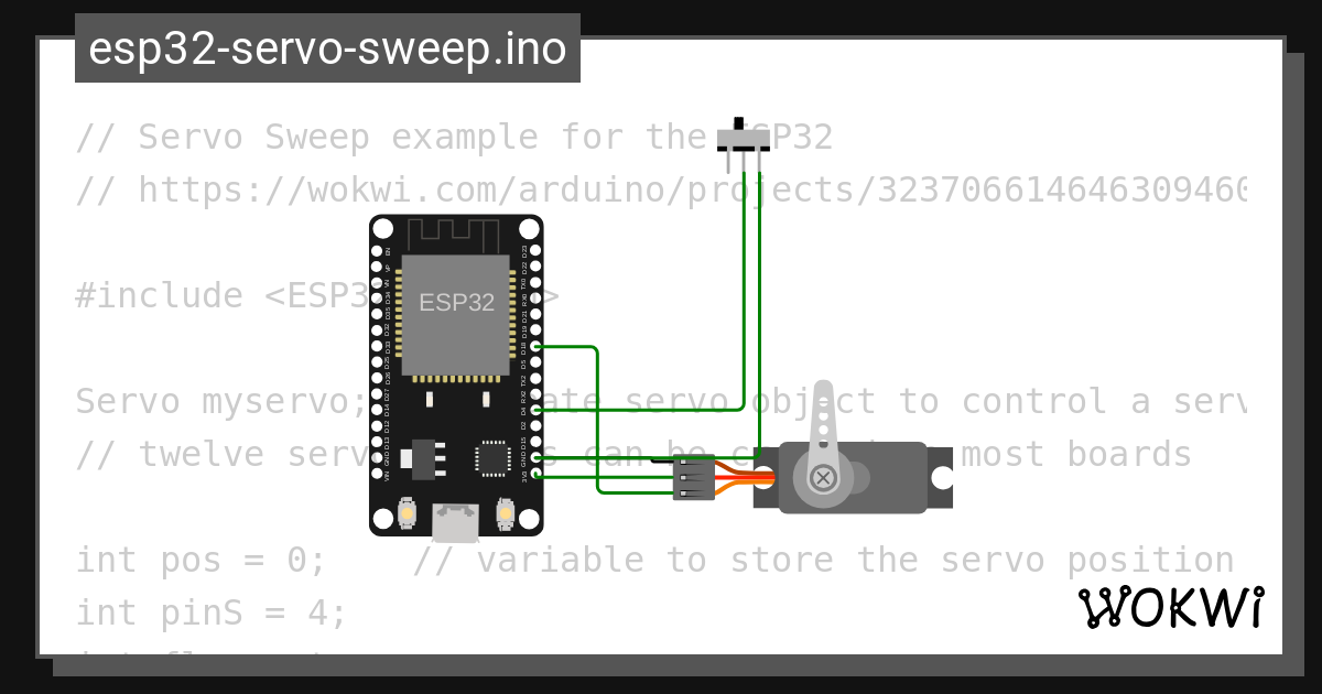 Esp32 Servo O Copy Copy Wokwi Esp32 Stm32 Arduino Simulator 3573
