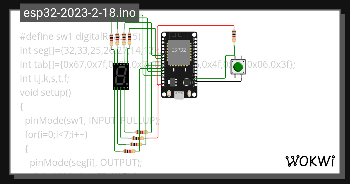 esp32-2023-3-25.ino Copy - Wokwi ESP32, STM32, Arduino Simulator
