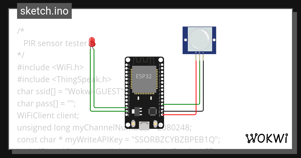 pir - Wokwi ESP32, STM32, Arduino Simulator