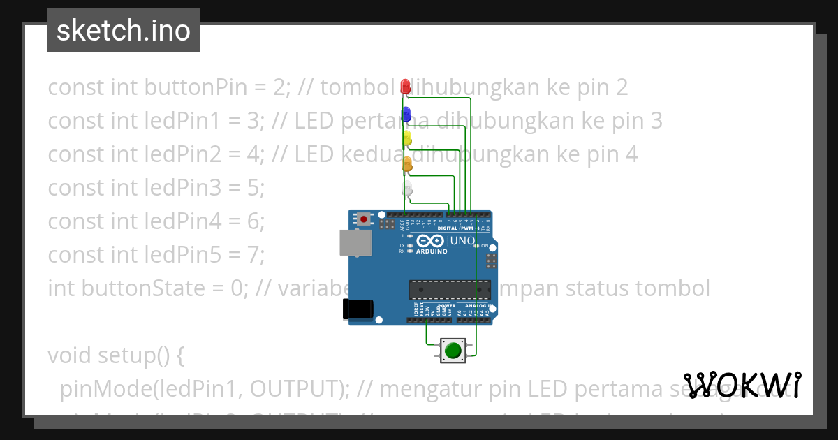 Tugas 32 Pertemuan 4 Wokwi Esp32 Stm32 Arduino Simulator 