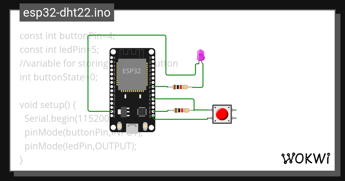 Pushbutton Wokwi Arduino And Esp32 Simulator 5470