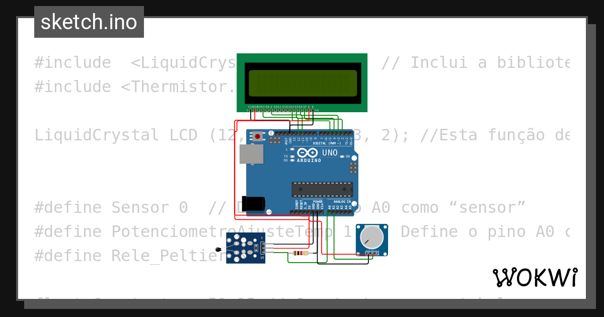 Pastilha Peltier Wokwi Esp32 Stm32 Arduino Simulator