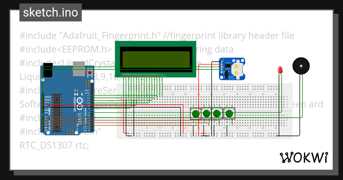 fingerprint - Wokwi ESP32, STM32, Arduino Simulator