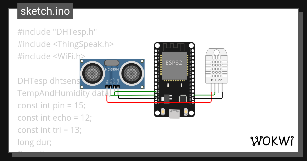 LIJIN.K.K//ULTRA SONIC - Wokwi ESP32, STM32, Arduino Simulator