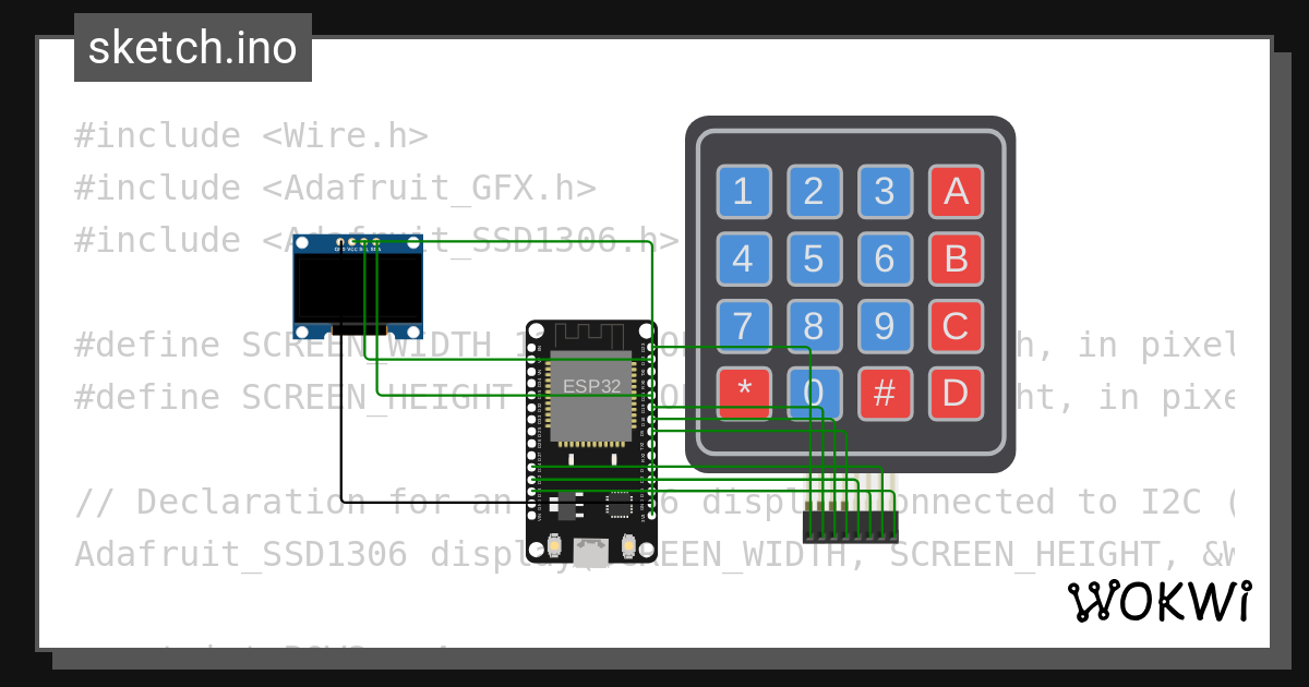Keypad Wokwi Esp32 Stm32 Arduino Simulator 6925