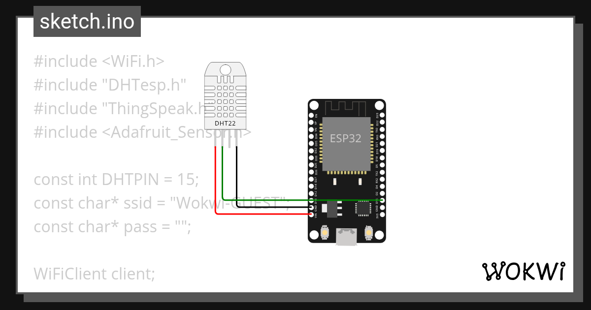 thingspeak demo - Wokwi ESP32, STM32, Arduino Simulator thingspeak demo - Wokwi ESP32, STM32, Arduino Simulator