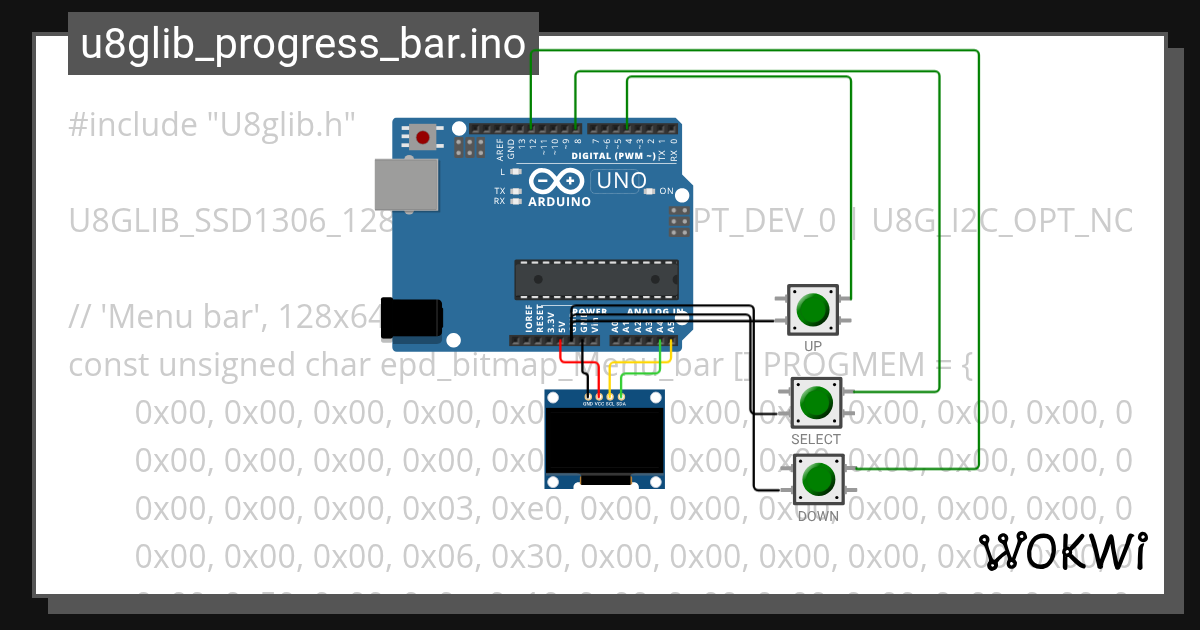 u8glib_progress_bar.ino Copy - Wokwi ESP32, STM32, Arduino Simulator