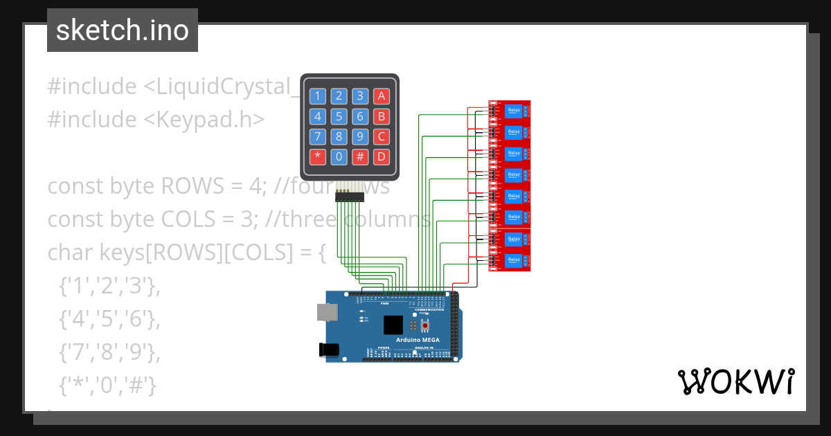 Relays - Wokwi Arduino and ESP32 Simulator