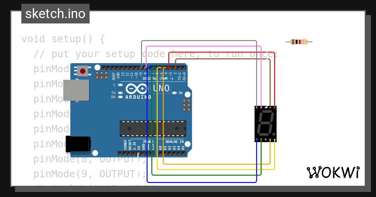 7 Seg Vv Wokwi Esp32 Stm32 Arduino Simulator