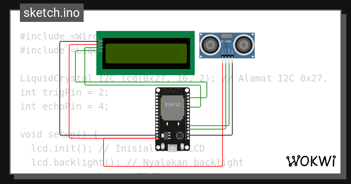 Level Sensor Wokwi Esp32 Stm32 Arduino Simulator 8057