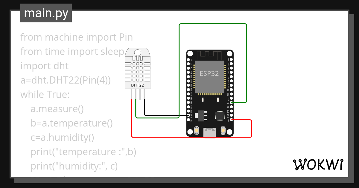 Dht22 With Micropython Wokwi Esp32 Stm32 Arduino Simulator 1029