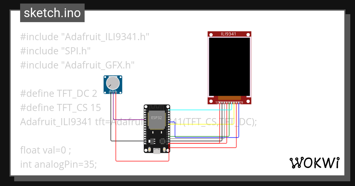 display tft esp32 - Wokwi ESP32, STM32, Arduino Simulator