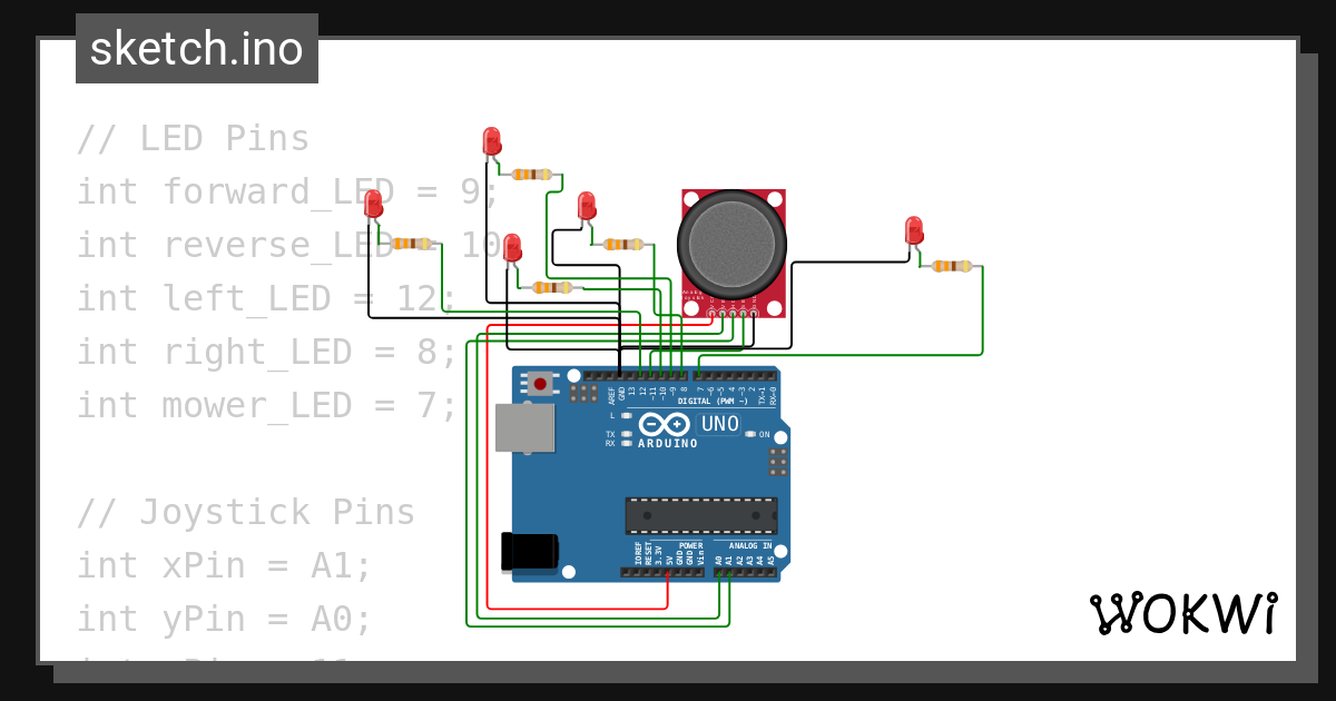 Joystick Wokwi Esp32 Stm32 Arduino Simulator