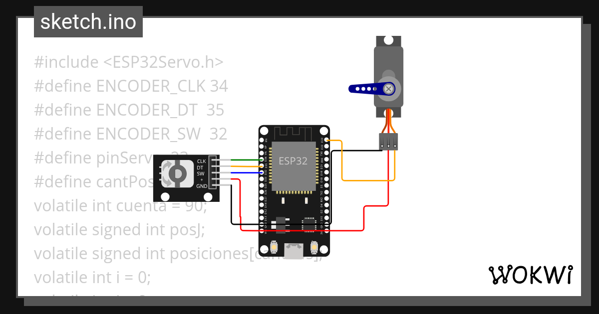 interr2_encoder_servo - Wokwi ESP32, STM32, Arduino Simulator
