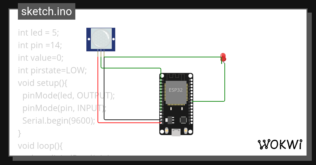 pir - Wokwi ESP32, STM32, Arduino Simulator