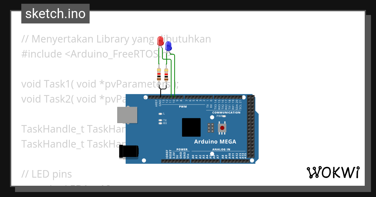 RTOS_change_priority - Wokwi ESP32, STM32, Arduino Simulator
