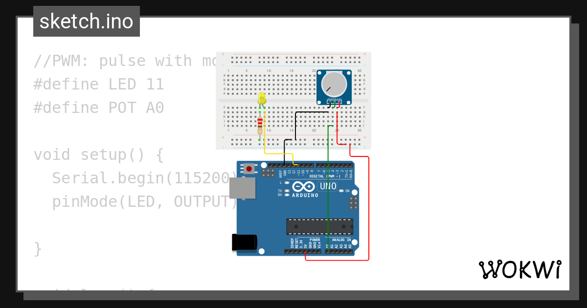 Potenziometro Wokwi Esp32 Stm32 Arduino Simulator 3082