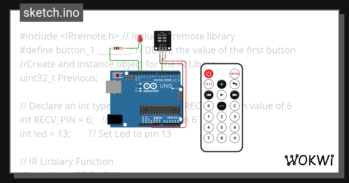 coding part ir remote Copy - Wokwi ESP32, STM32, Arduino Simulator