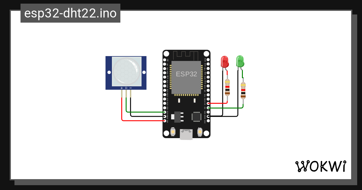 Sensor De Movimento Wokwi Esp32 Stm32 Arduino Simulator 9751