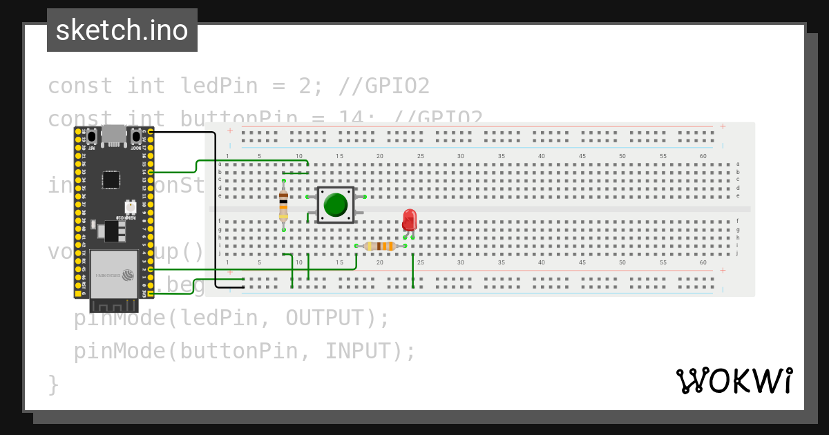 Led Intermitente Wokwi Esp32 Stm32 Arduino Simulator 0413