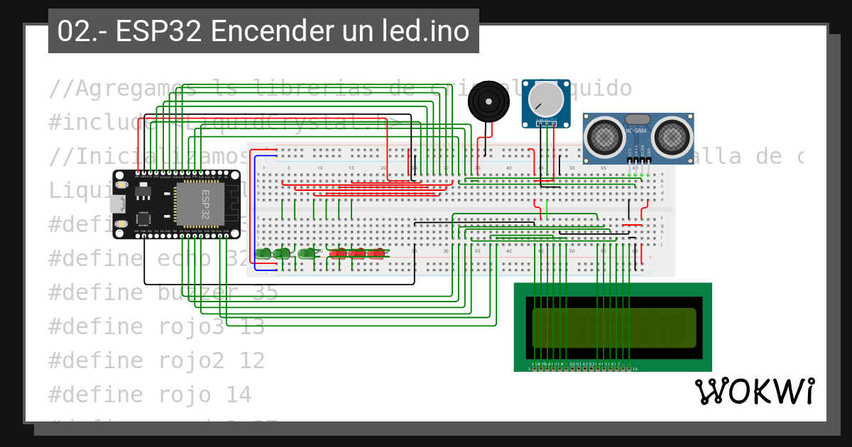 Proyecto Sensor Con Lcd Práctica 4 Wokwi Esp32 Stm32 Arduino Simulator