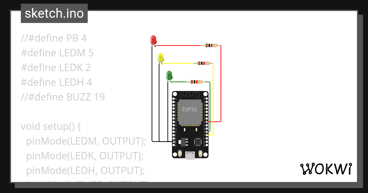 Simulasi 3 - Wokwi ESP32, STM32, Arduino Simulator