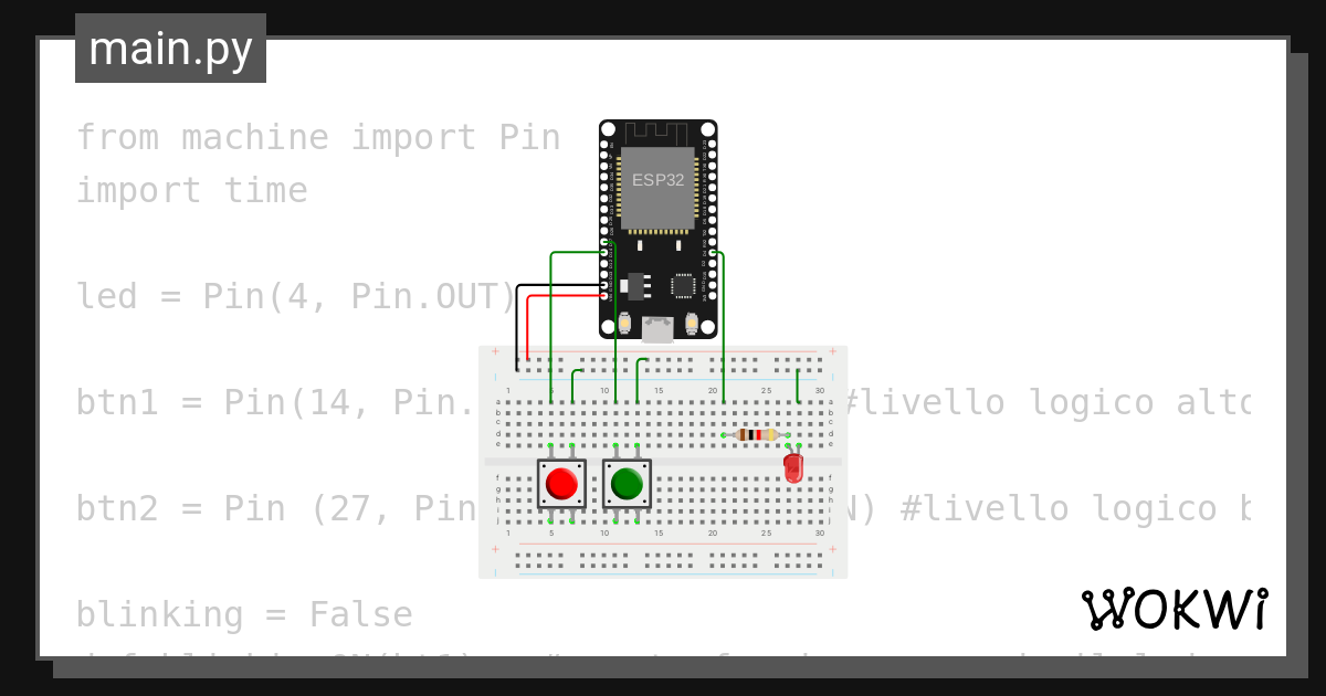 Led Alternanza Con Ciclo Wokwi Esp32 Stm32 Arduino Simulator 7184