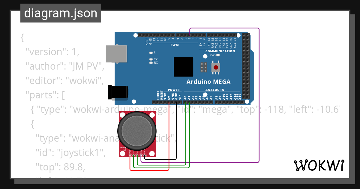 Joystick Wokwi Esp32 Stm32 Arduino Simulator 6445