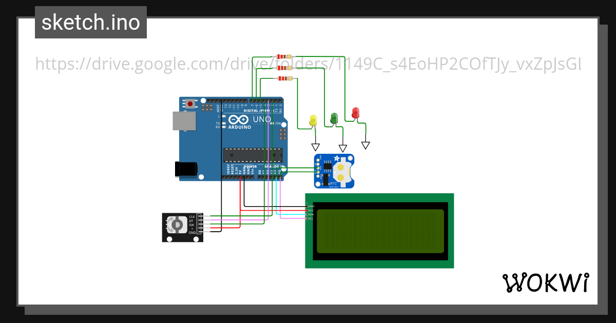 ROTARY ENCODER MENU_RTCLIB - Wokwi Arduino and ESP32 Simulator
