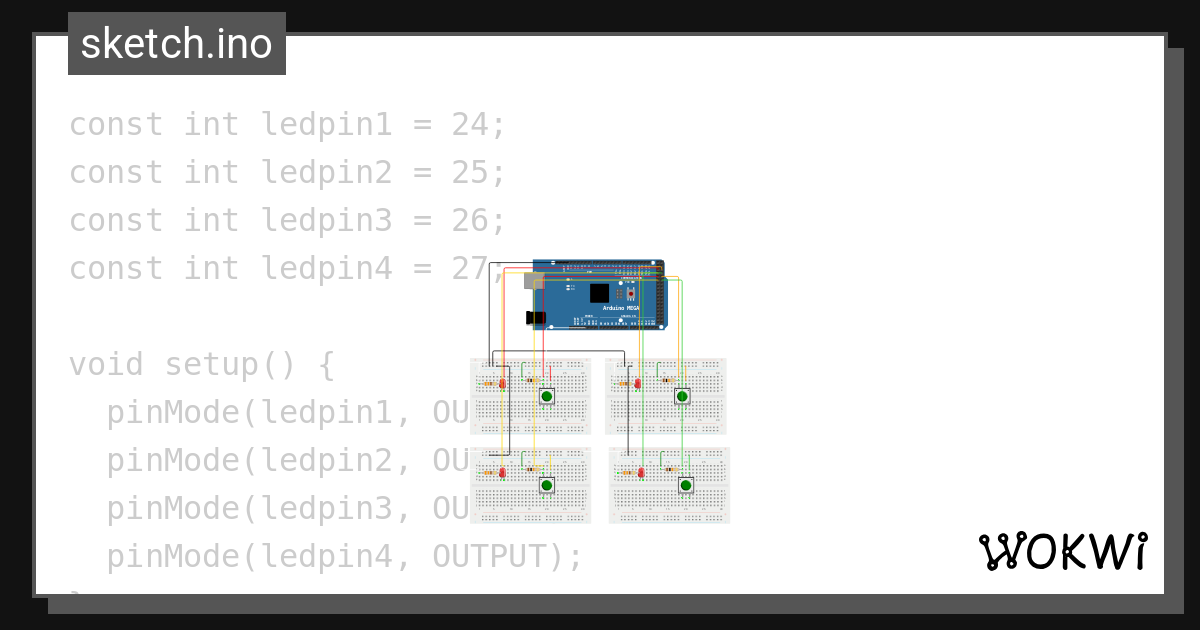 미션 1번 Wokwi Esp32 Stm32 Arduino Simulator 