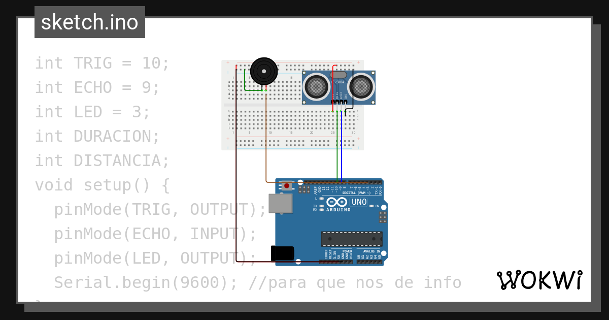 Sensor Aparcamiento Con Buzzer Wokwi Esp32 Stm32 Arduino Simulator