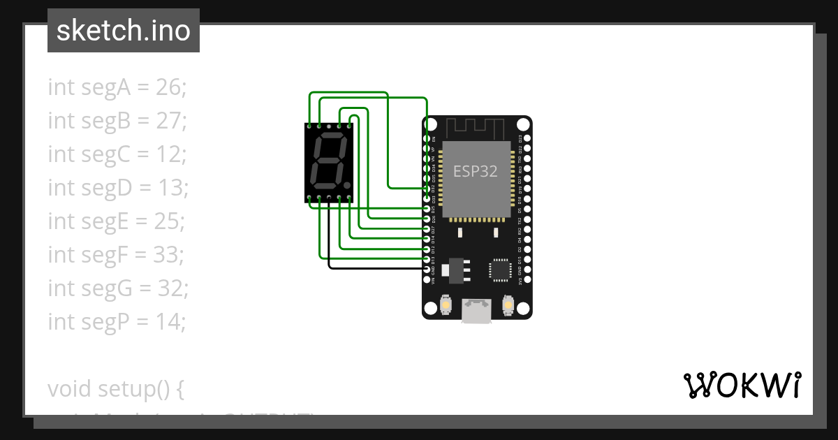 contador digital - Wokwi ESP32, STM32, Arduino Simulator