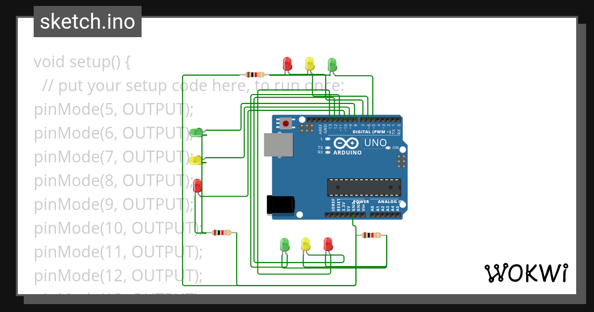 traffic light simpang 3 2 - Wokwi ESP32, STM32, Arduino Simulator