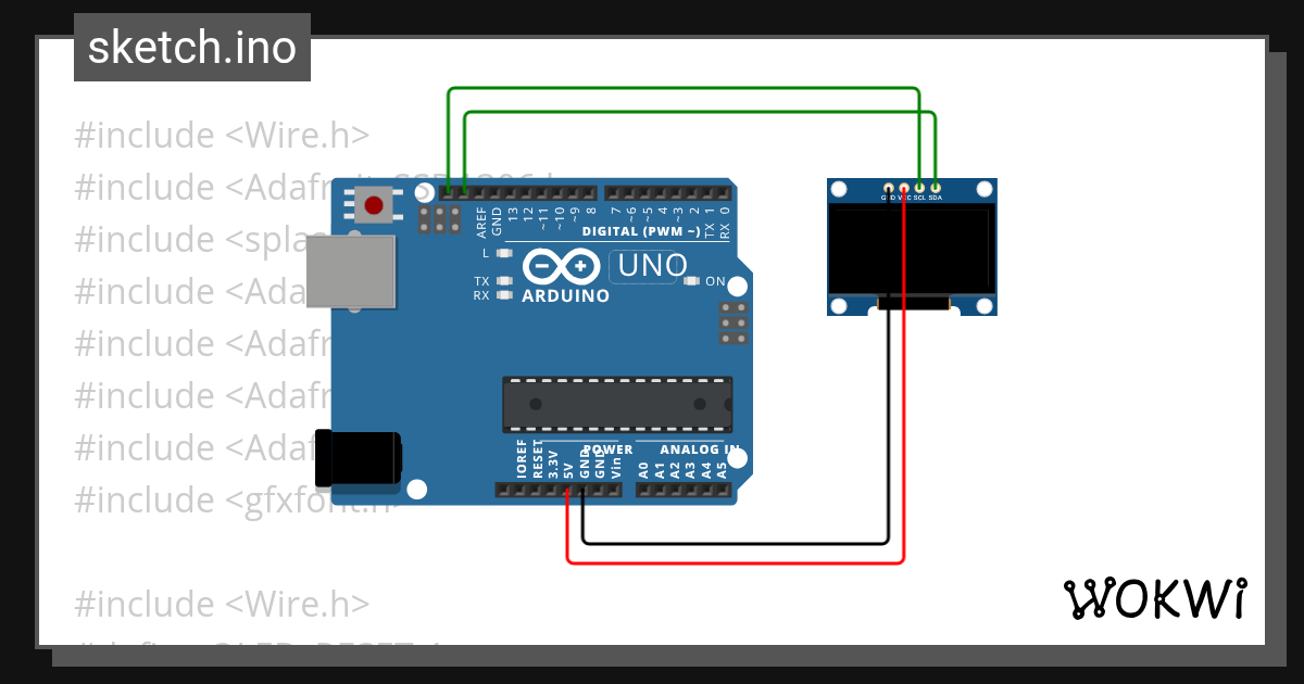 液晶屏 - Wokwi ESP32, STM32, Arduino Simulator